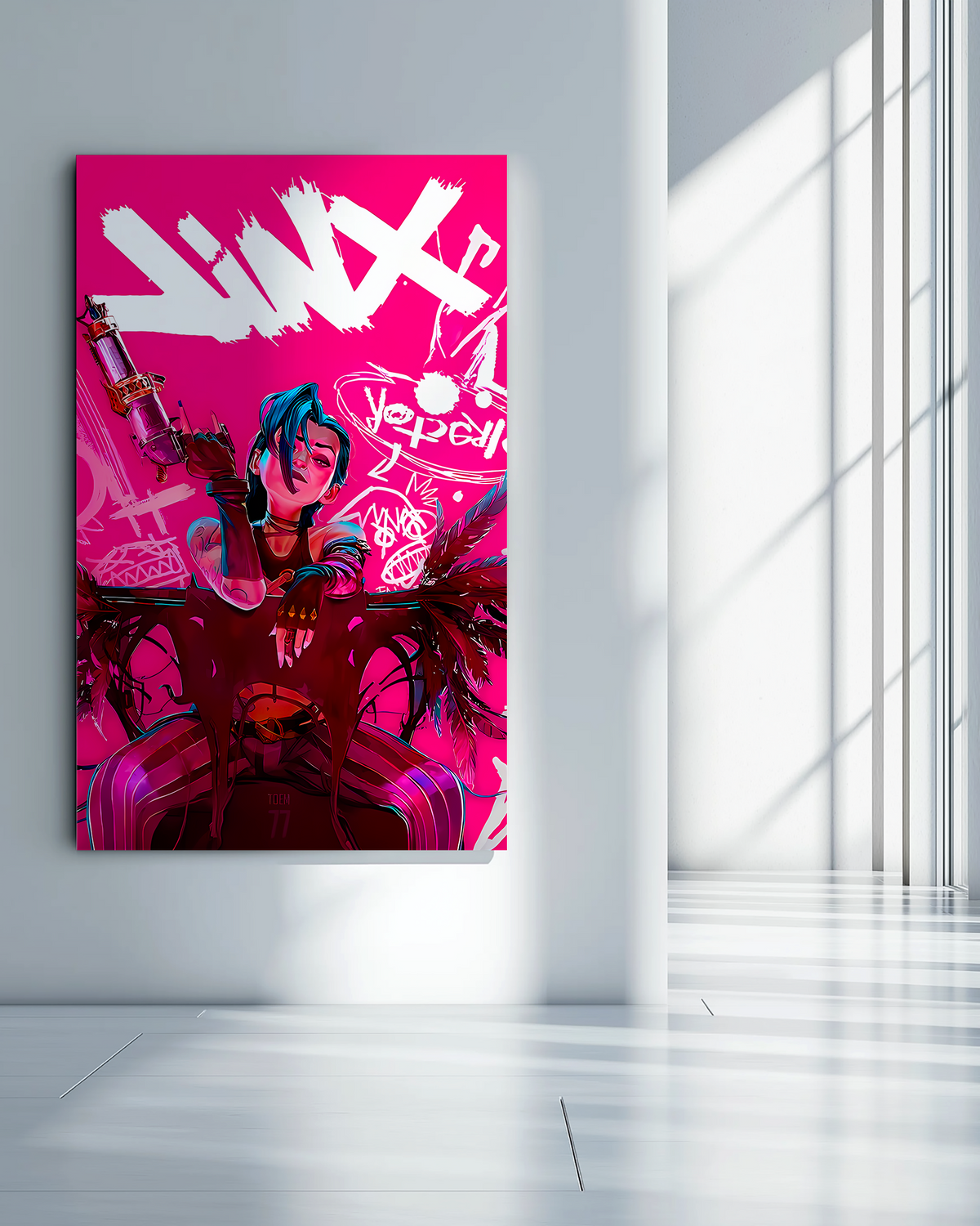 Jinx Arcane Anime Metal Poster | VELVETNOVA