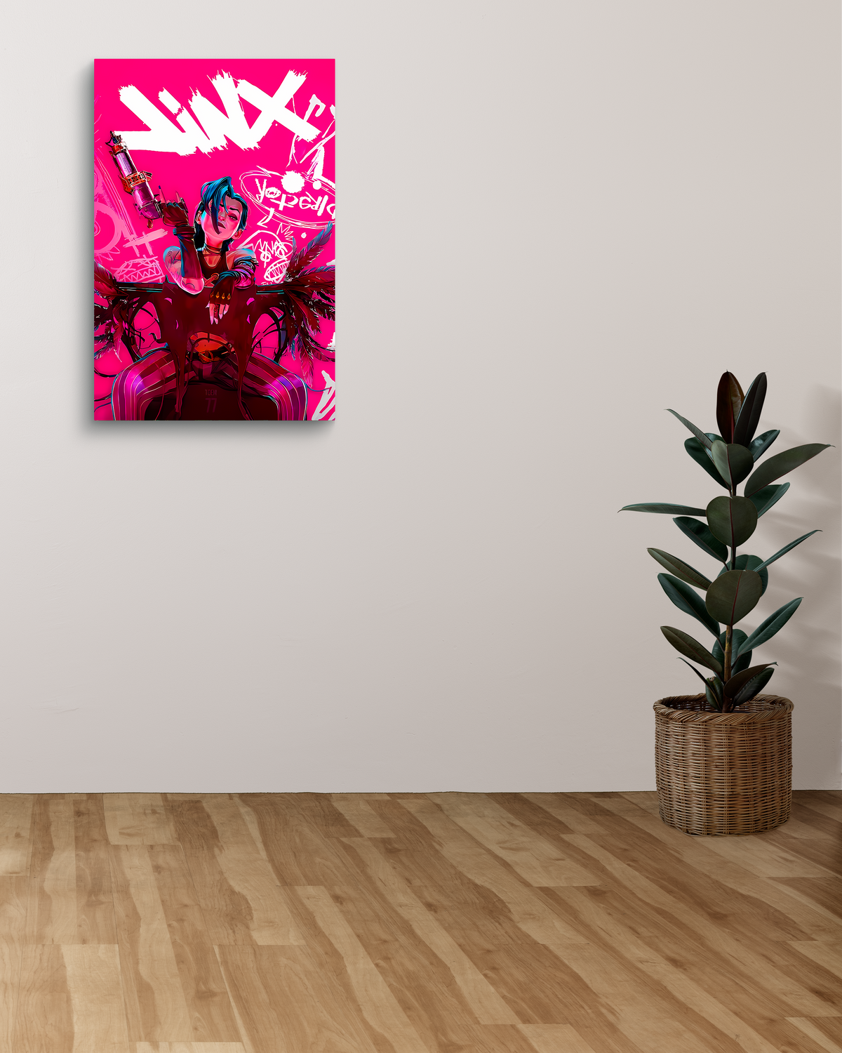 Jinx Arcane Anime Metal Poster | VELVETNOVA