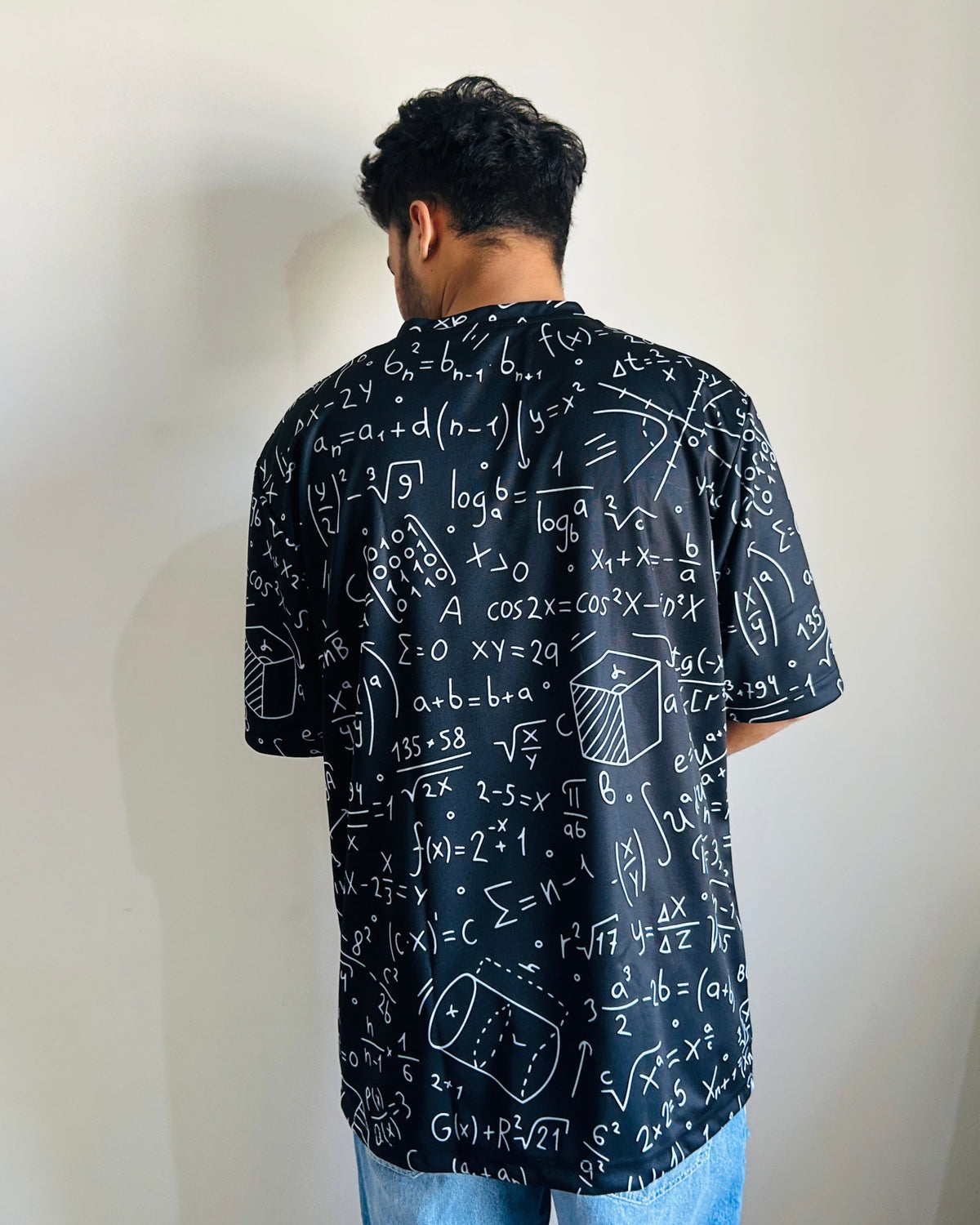 Nerdy Maths Equations Oversized T-shirt | VELVETNOVA
